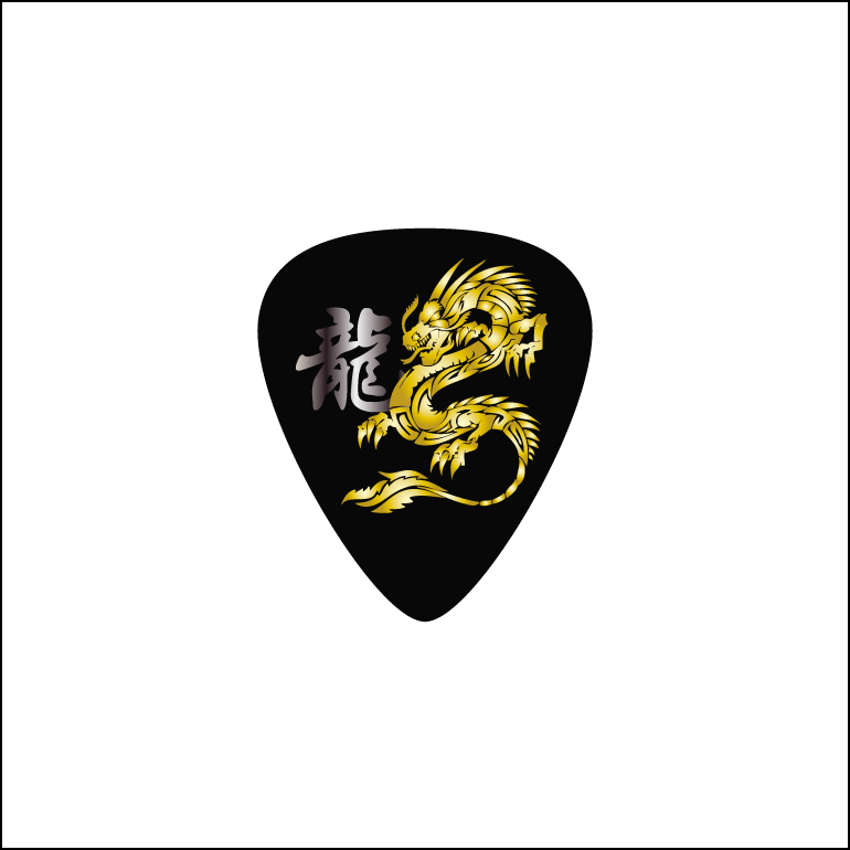 Chinese Dragon Guitar Pick (5pcs) on Luulla